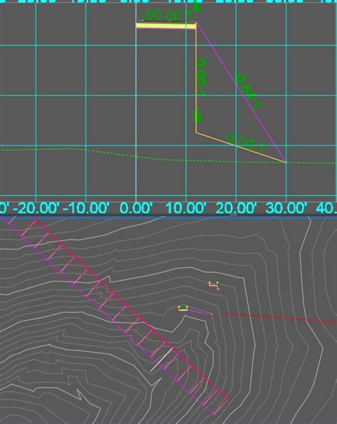 solved modeling corridor subassembly transitions retaining wall end