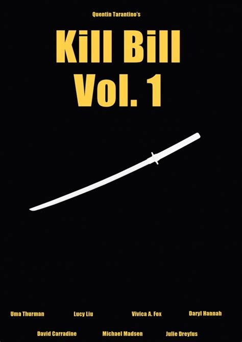 Affiches Et Pochettes Kill Bill Volume 1 De Quentin Tarantino