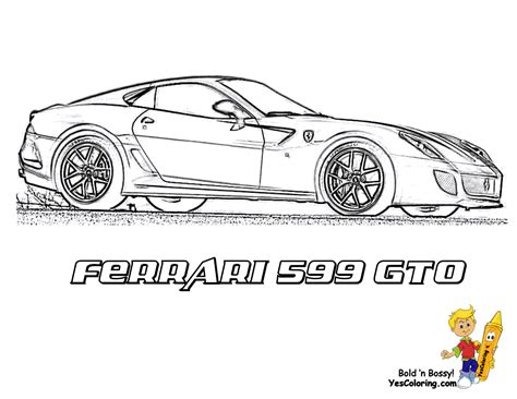 34 Dessins De Coloriage Ferrari à Imprimer Sur Page 3