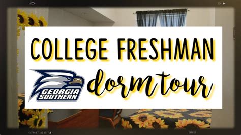 College Dorm Room Tour Freshman Georgia Southern University Youtube