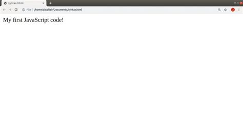 javascript syntax where javascript code takes birth dataflair