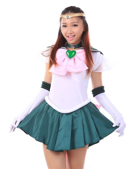 Sailor Moon Cosplay Costume Super S Sailor Jupiter Kino Makoto Fighting