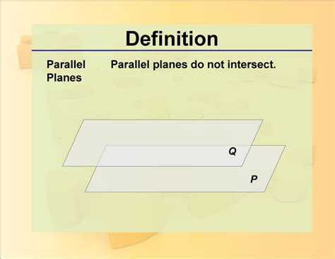 Parallel Planes Definition