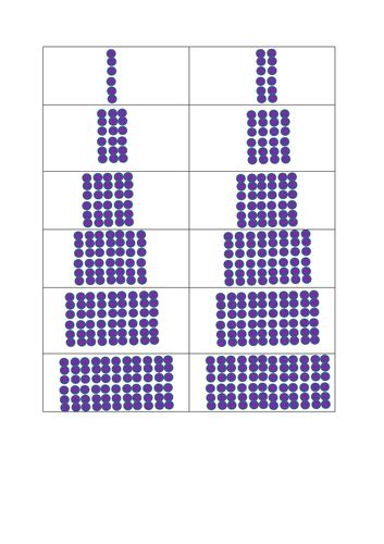 6 times tables arrays teaching resources