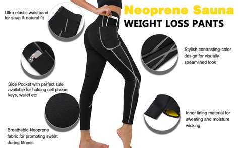 Wonderience Women Sauna Slimming Neoprene Pants Hot Thermo