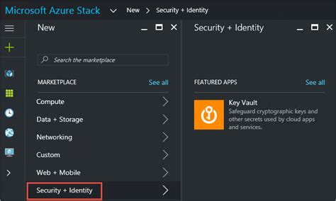 store service principal credentials in azure stack key