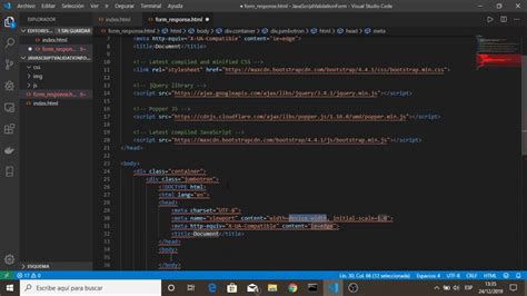 validación de un formulario en javascript youtube