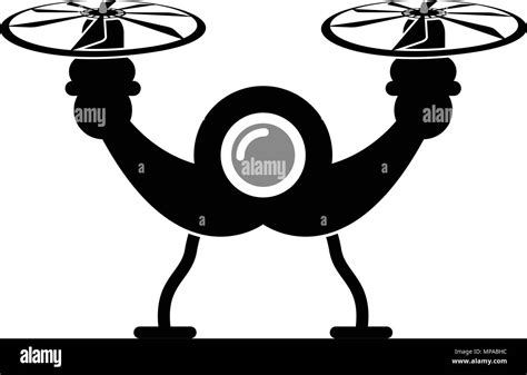 Drone Toy Silhouette Icon Stock Vector Image And Art Alamy