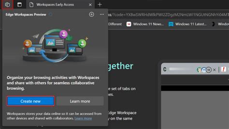 How To Use Workspaces To Share Tabs In Microsoft Edge In Windows 11