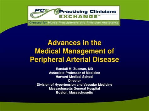 Ppt Advances In The Medical Management Of Peripheral Arterial Disease