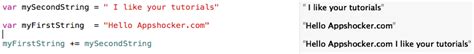 swift tutorial string concatenation