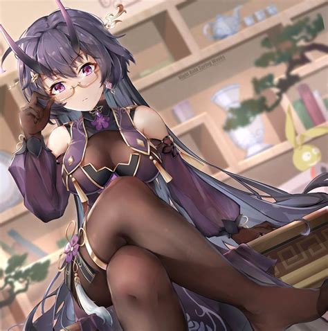Honkai Impact 3 崩坏3 Mei 眼镜 着袜足底 美腿 Raiden Mei 崩坏3rd 崩坏学园10000收藏