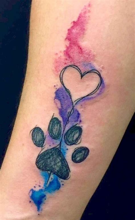 19 Cute Paw Print Tattoo Designs Ideas You Must Love