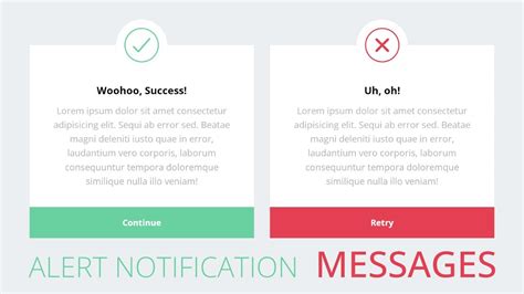 alert notifications success and error message notifications in html