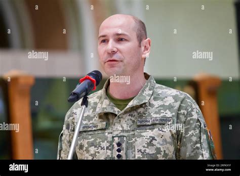 Kyiv Ukraine August 4 2023 Commander Of The 96th Anti Aircraft