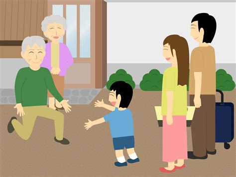 お盆休み（帰省）の無料イラスト フリー素材集 カフィネット