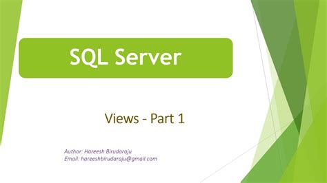 sql server views part 1 youtube