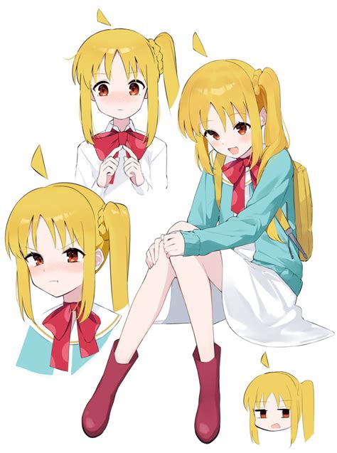 Safebooru 1girl Ahoge Bag Bangs Beko Beco 1122 Blonde Hair Blue