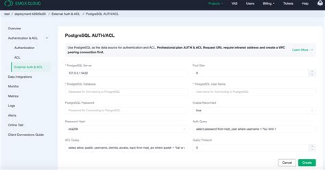 emqx cloud update support mysql and postgresql external authandacl emq