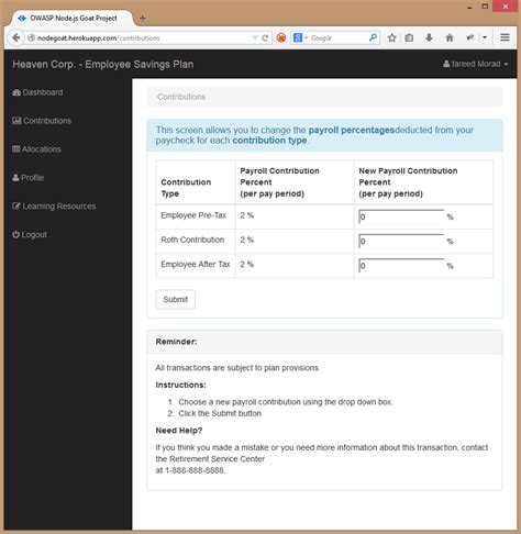 node js web application security
