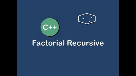 factorial recursive in c youtube