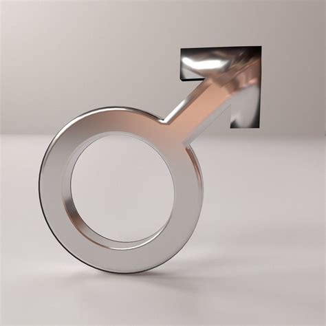 3d model male symbol cgtrader