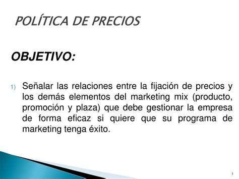 Ppt PolÍtica De Precios Powerpoint Presentation Free Download Id