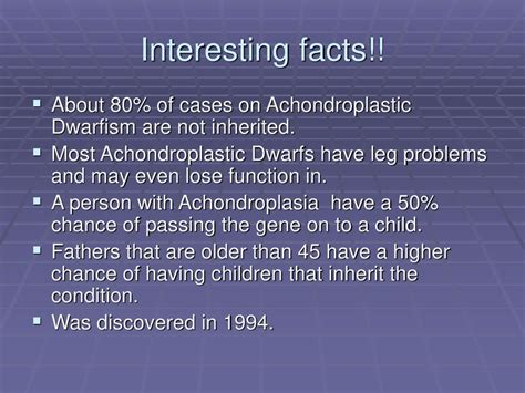 Achondroplastic Dwarfism Ppt Download