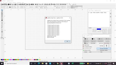 lightburn crashed and some functions dont work anymore 2 by