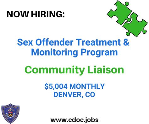 Apply Online Today At Cdoc Jobs Sotmp Communityliaison Counselor