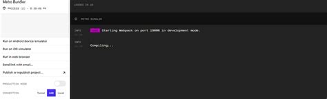 react native why am i suddenly having the webpack metro