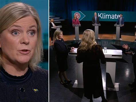 Magdalena Andersson Och Annie Lööf Bäst I Svt S Partiledardebatt