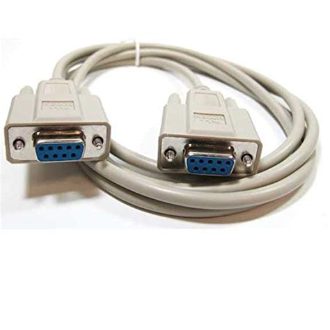 sf cable 6 ft db9 f f null modem cable rs232 electronics