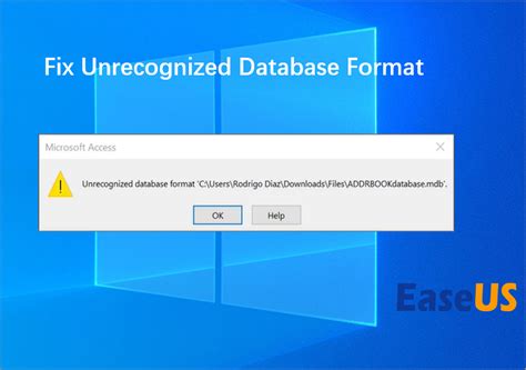 how to fix unrecognized database format [quick fixes in 2023]