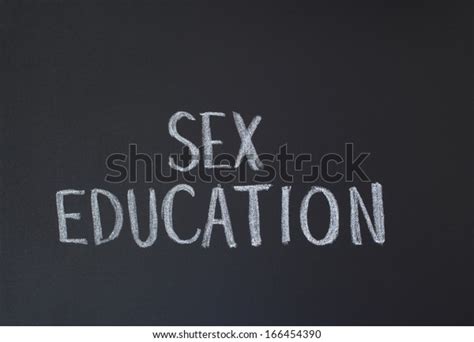Sex Education Word On Blackboard Stock Illustration 166454390