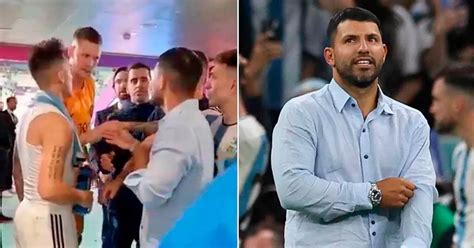 Footage Drops Of Sergio Aguero In Tense Tunnel Spat With Netherlands