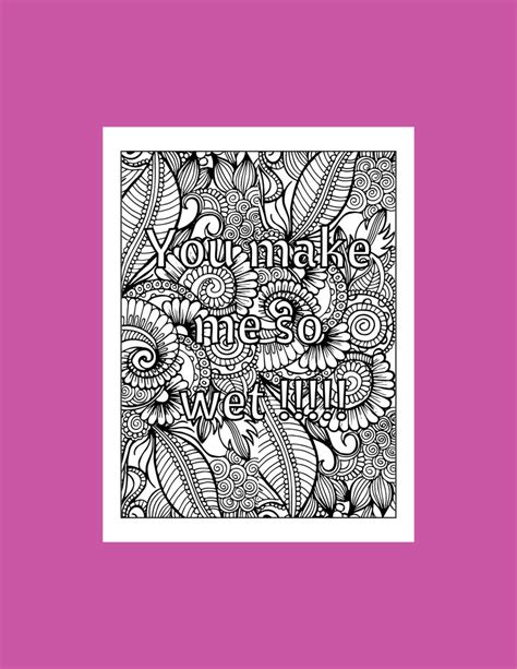 Sexy Digital Coloring Page Erotic Art Print Pattern Line Etsy