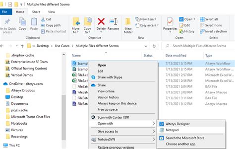 solved looping through the excel files with different sch alteryx