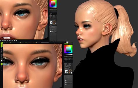 eye by cezar brandão 3d model character female character design