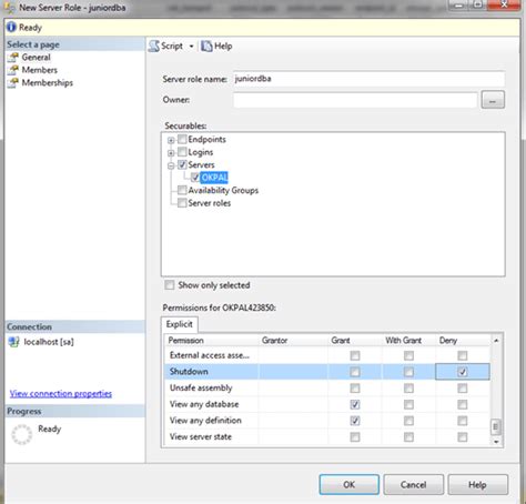 sql server user defined server roles