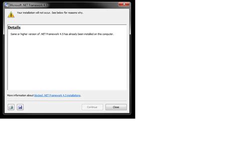 installing framework 4 5 failed autodesk community