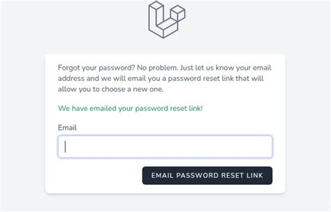 how to reset password in laravel