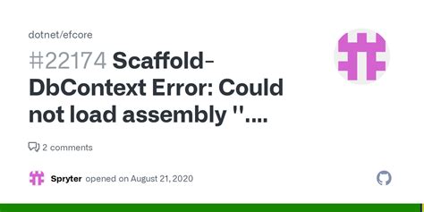 scaffold dbcontext error could not load assembly ensure it is