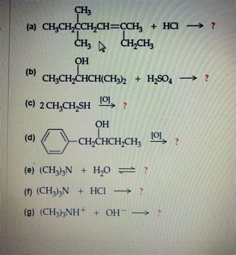 solved ch3 a ch3ch2cch2ch ch hci oh