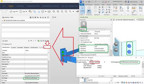 missing user defined property set for bolts while export to ifc from revit