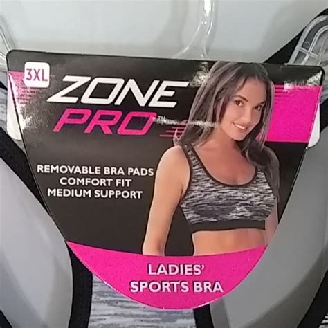 Zone Pro Intimates And Sleepwear Zone Pro Sports Bra Sz 3 X Nwt