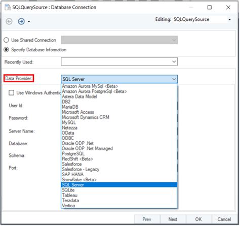 sql query source — centerprise 8 documentation