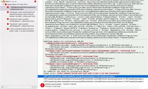 undefined symbols for architecture x86 64 isplatformversionatleast