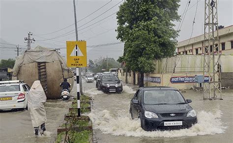 Rajasthan Rain Heavy Rain Leads To Flood Like Situation In Many Areas