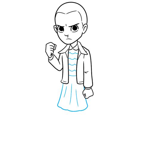 Stranger Things Eleven Drawing Easy Cartoon